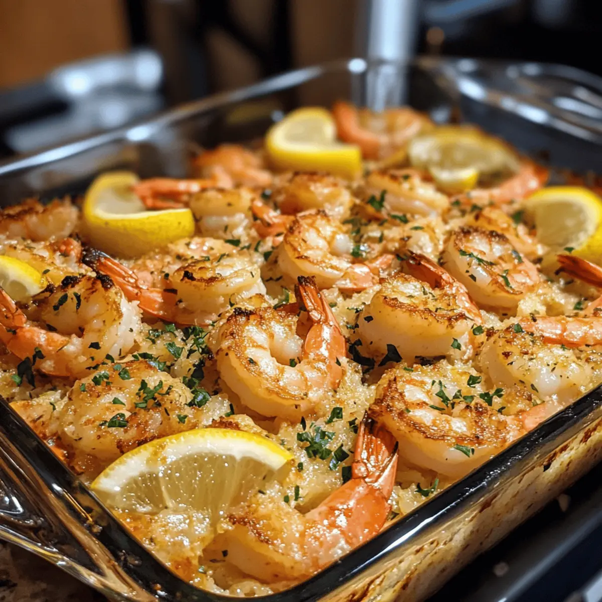 Irresistible Lemon Garlic Shrimp Bake: Easy Juicy Weeknight Feast