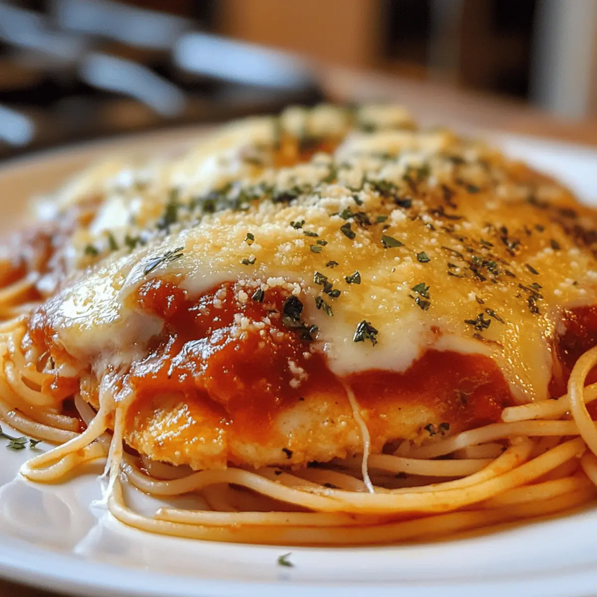 Ultimate Delicious Juicy Chicken Parmesan (no breading, baked)