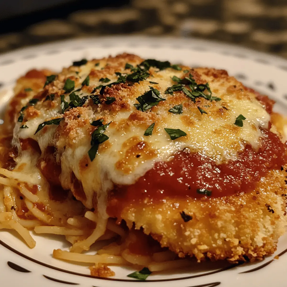 Ultimate Delicious Juicy Chicken Parmesan (no breading, baked)