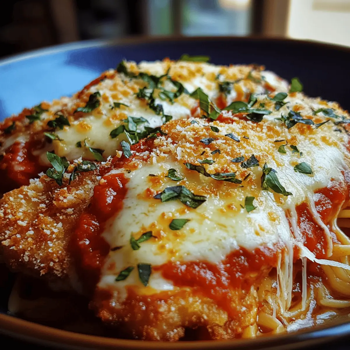 Ultimate Delicious Juicy Chicken Parmesan (no breading, baked)