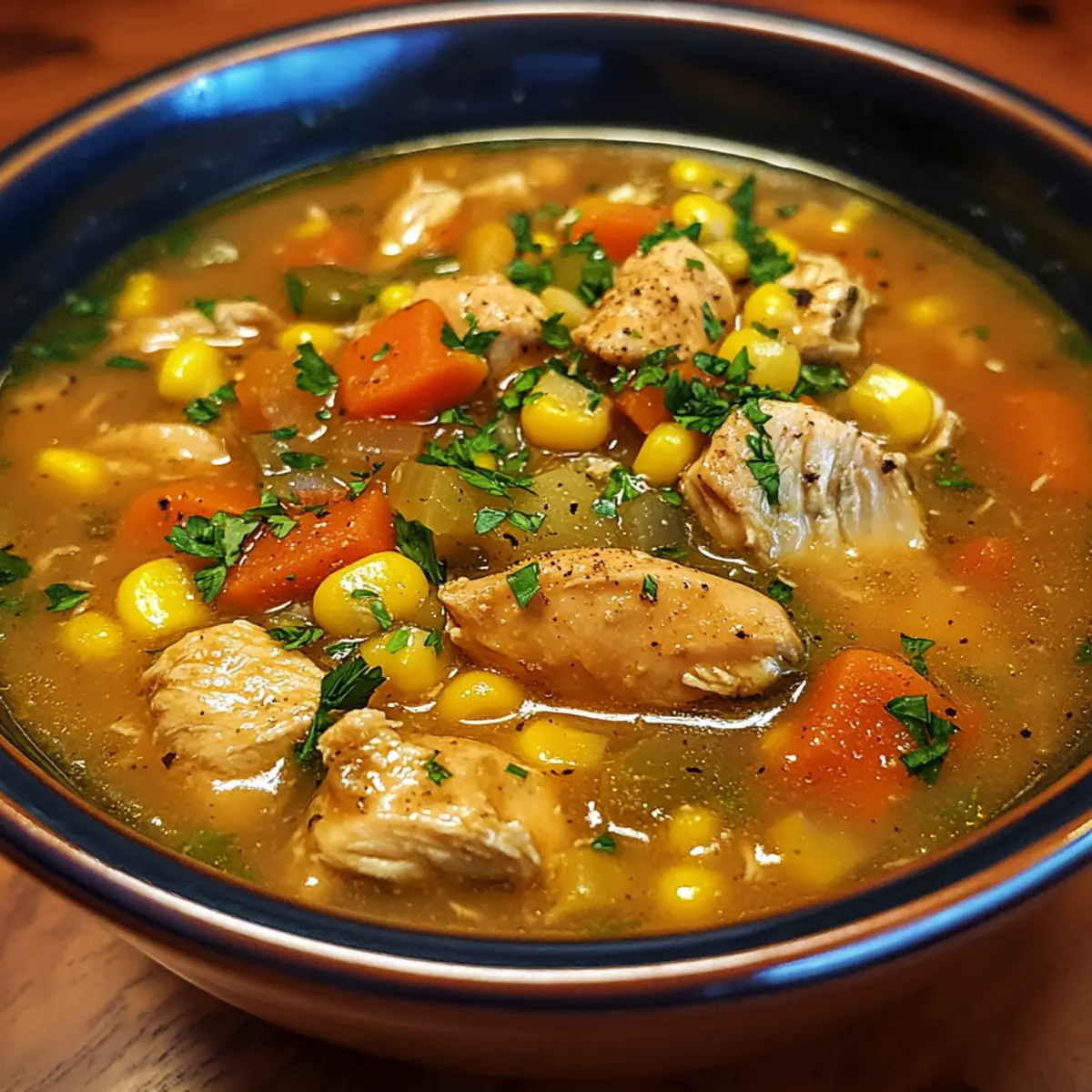 Easy Slow Cooker Sweet Corn & Chicken Stew That Warms Your Soul