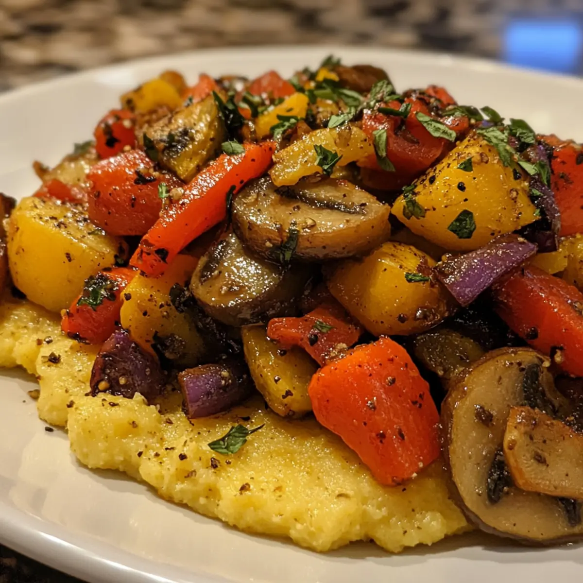 Easy Roasted Vegetable Polenta Dinner Recipe: Creamy & Delicious