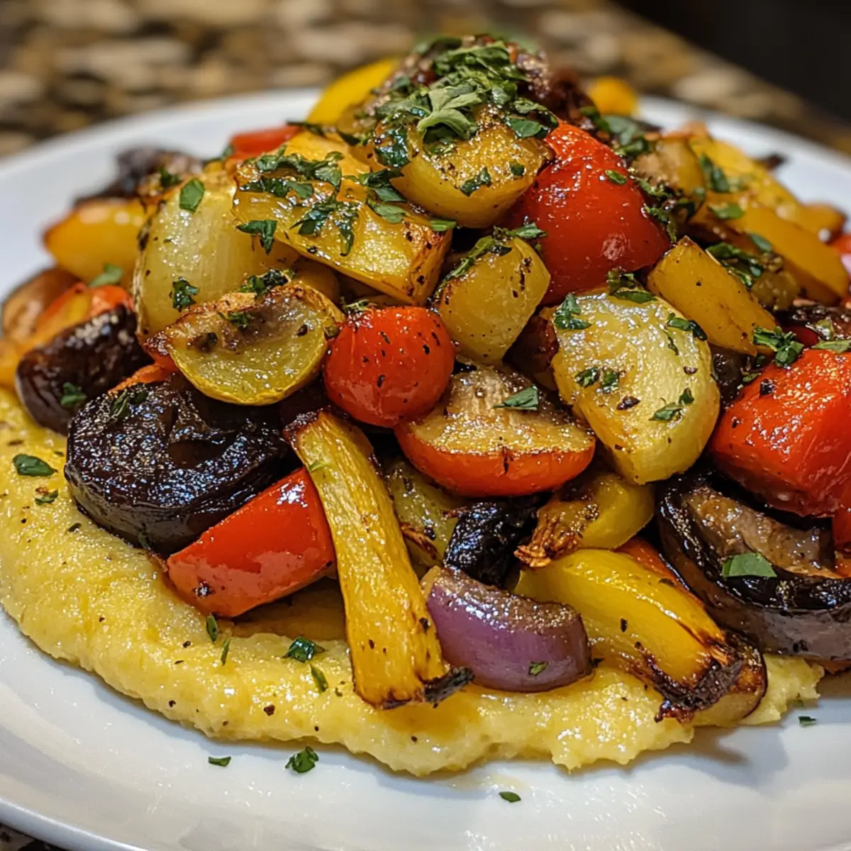 Easy Roasted Vegetable Polenta Dinner Recipe: Creamy & Delicious